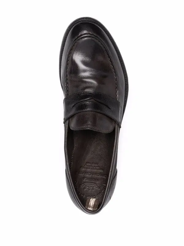Officine Creative Worn-effect Loafers - Brown