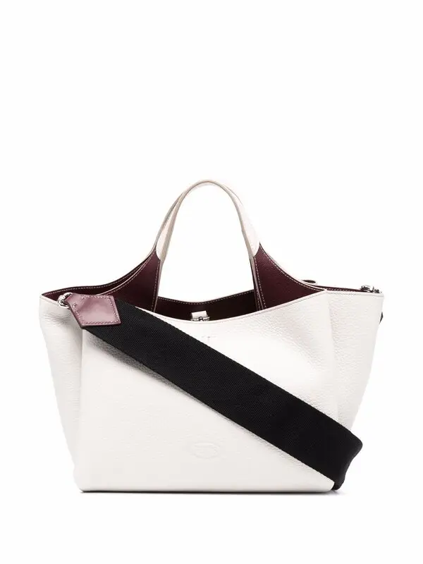 TOD'S Logo-stamp Leather Tote Bag