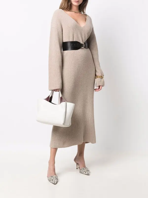 TOD'S Logo-stamp Leather Tote Bag