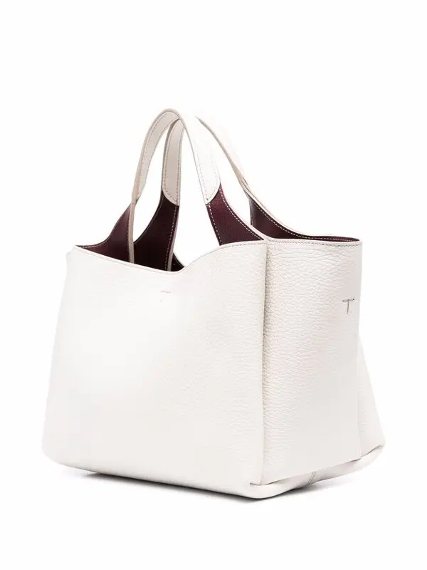 TOD'S Logo-stamp Leather Tote Bag