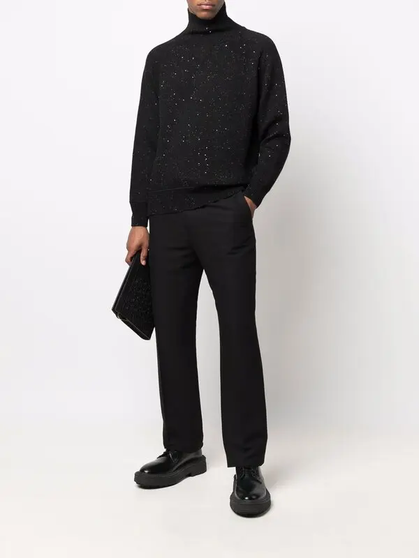 FERRAGAMO Speckle-knit Roll Neck Jumper