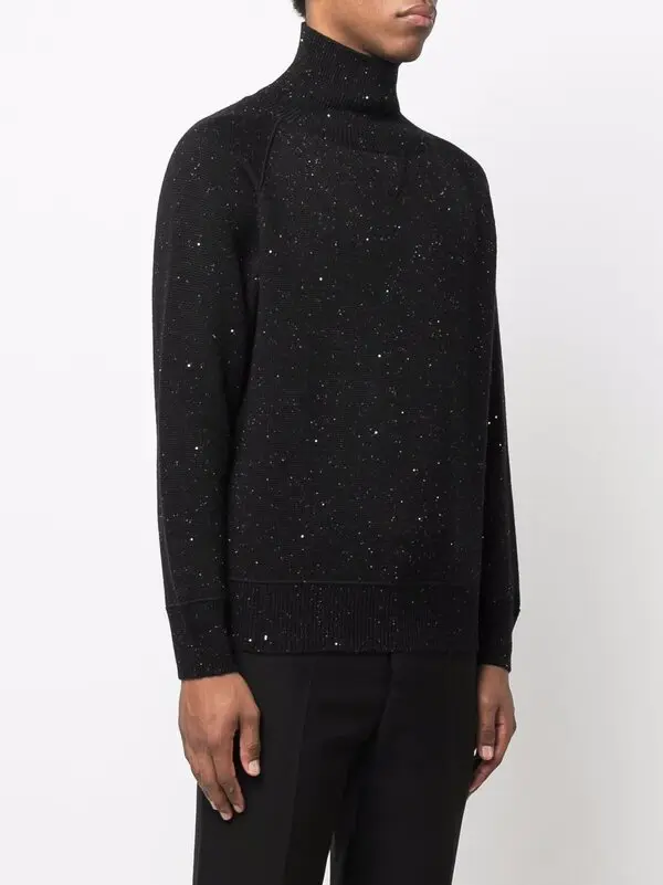 FERRAGAMO Speckle-knit Roll Neck Jumper