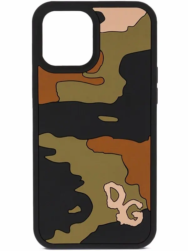 Dolce & Gabbana Camouflage-print Iphone 12 Pro Max Case - Black