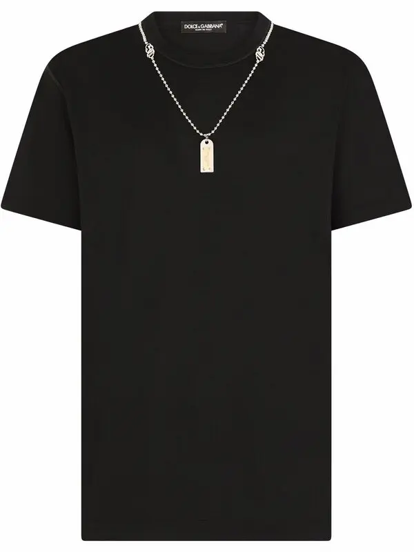 Dolce & Gabbana Logo Dog-tag T-shirt