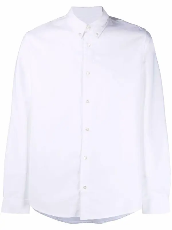 A.p.c. Button-down Organic Cotton Shirt - White