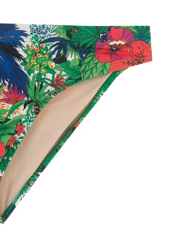 AMIR SLAMA Floral Print Swim Trunks