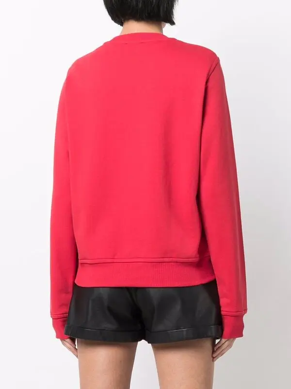 DIESEL® Embroidered Logo Crew Neck Sweatshirt