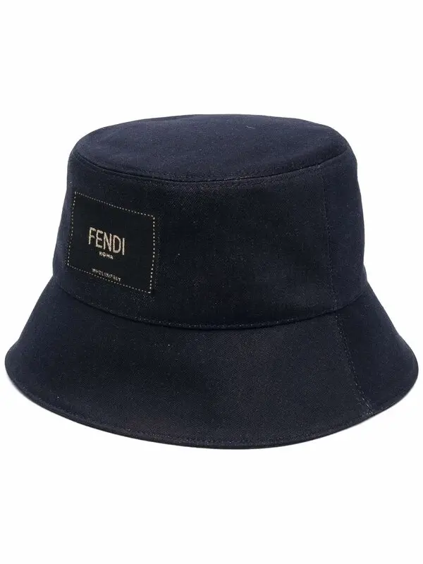 Fendi Logo-patch Bucket Hat