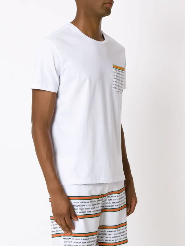 AMIR SLAMA Slogan-print Pocket T-shirt