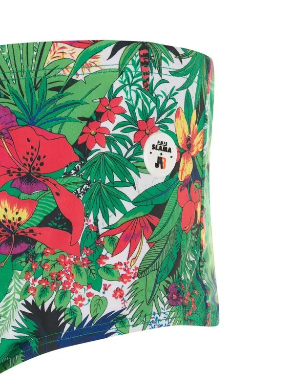 AMIR SLAMA Floral Print Swimming Trunks