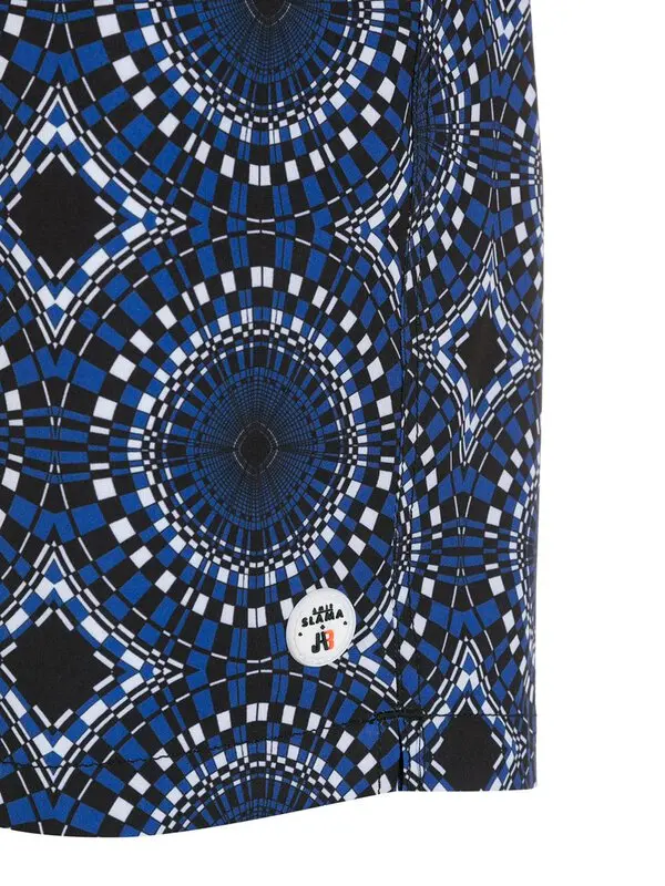 AMIR SLAMA Abstract-print Swim Shorts