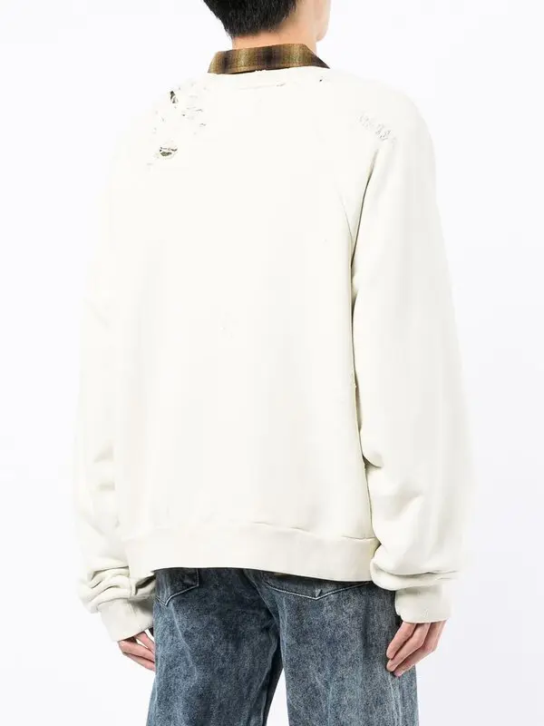LIBERAL YOUTH MINISTRY Distressed-effect Sweatshirt - Brown