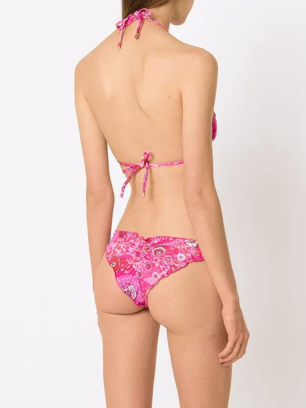 AMIR SLAMA Floral Print Bikini
