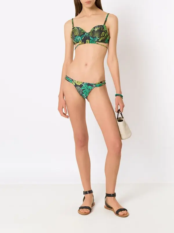 AMIR SLAMA Tropical Print Bikini