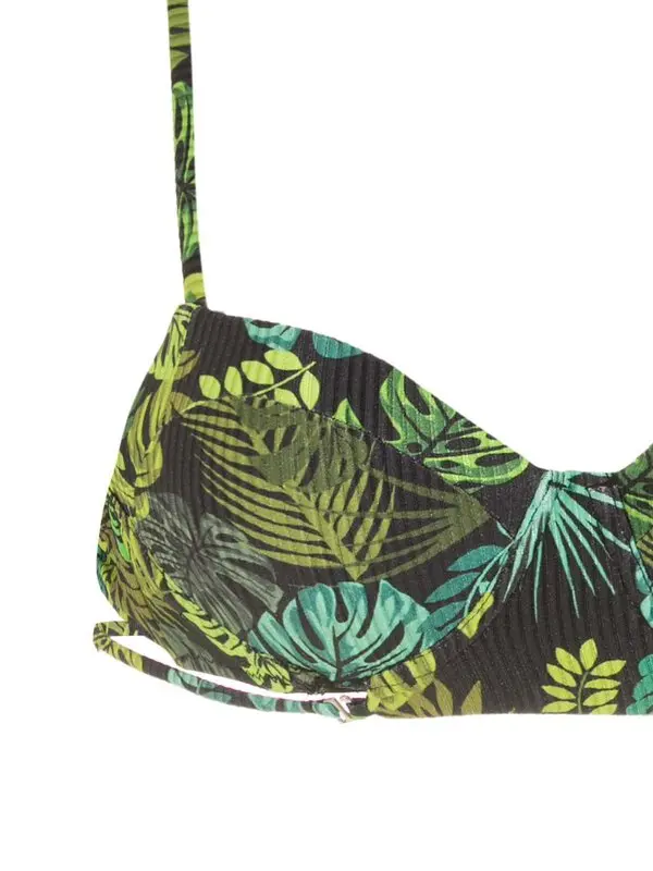 AMIR SLAMA Tropical Print Bikini