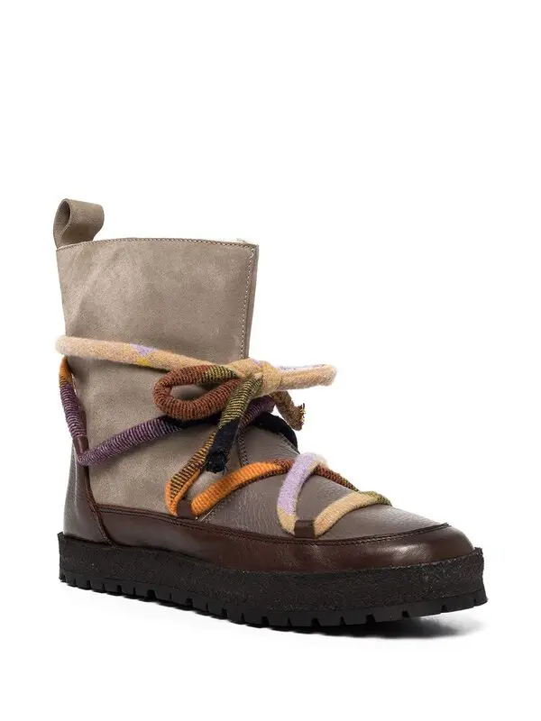 Henrik Vibskov Shearling Crossover-lace Boots