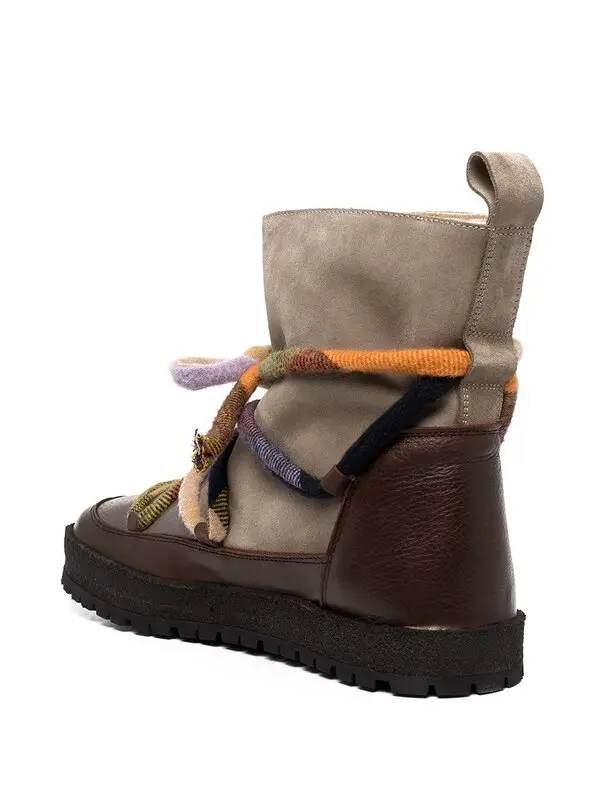 Henrik Vibskov Shearling Crossover-lace Boots