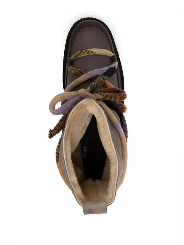Henrik Vibskov Shearling Crossover-lace Boots