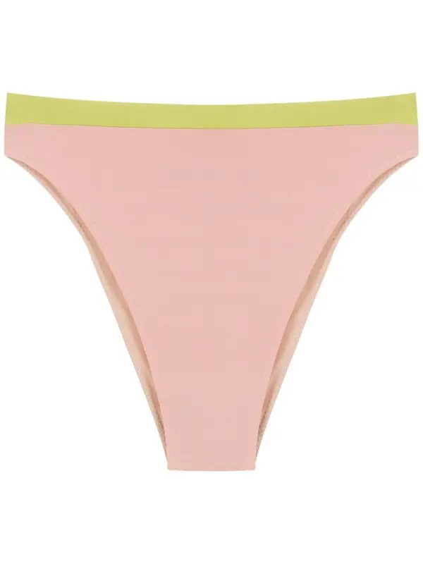 CLUBE BOSSA Arko Contrast-trim Bikini Bottoms - Pink