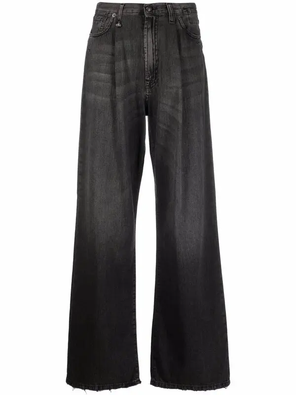 R13 Ellery Wide-leg Jeans - Grey