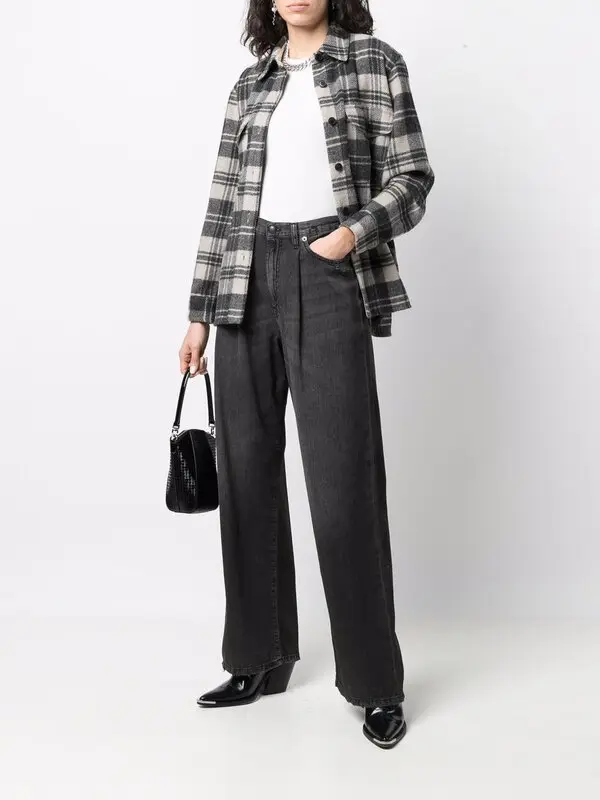 R13 Ellery Wide-leg Jeans - Grey