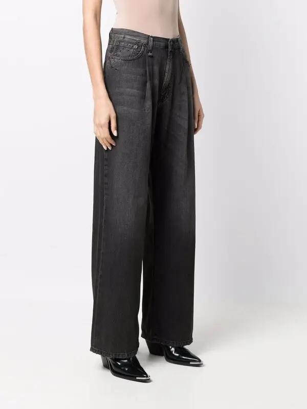 R13 Ellery Wide-leg Jeans - Grey