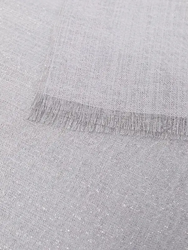 Brunello Cucinelli Fringed-edge Scarf - Grey