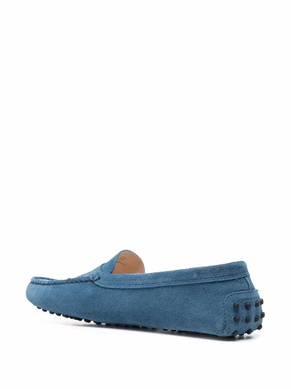 TOD'S Penny-slot Suede Loafers - Blue