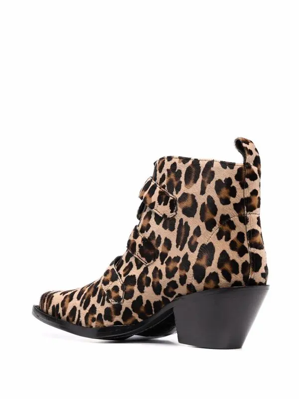 R13 Leopard-print Cowboy Boots