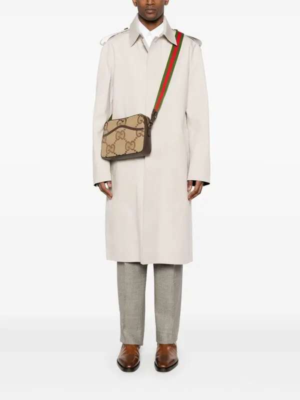 Gucci Jumbo Gg Messenger Bag - Brown | Editorialist
