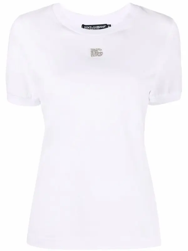 Dolce & Gabbana Logo-plaque T-shirt - White