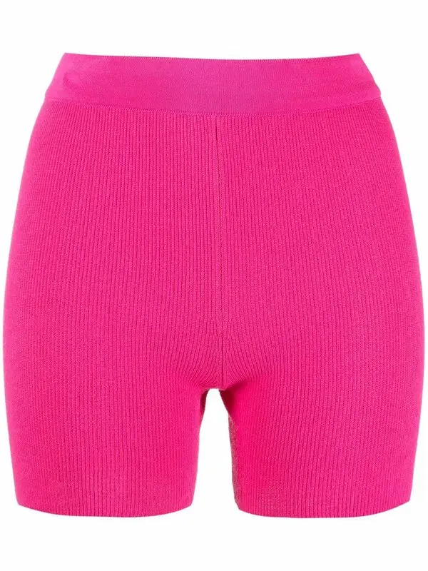 Jacquemus Le Short Arancia Biker Shorts - Pink