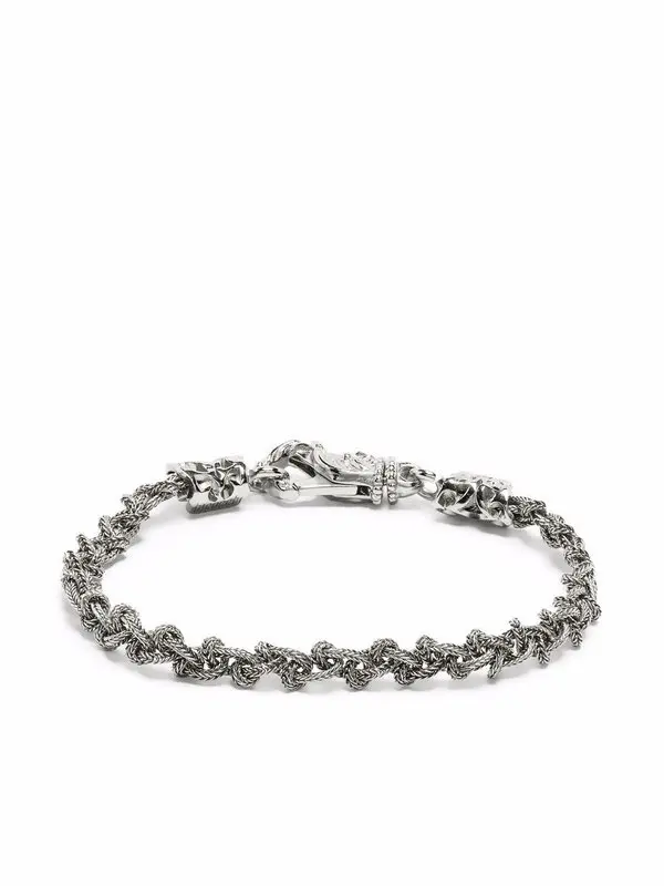 Emanuele Bicocchi Braided Knot Bracelet - Silver