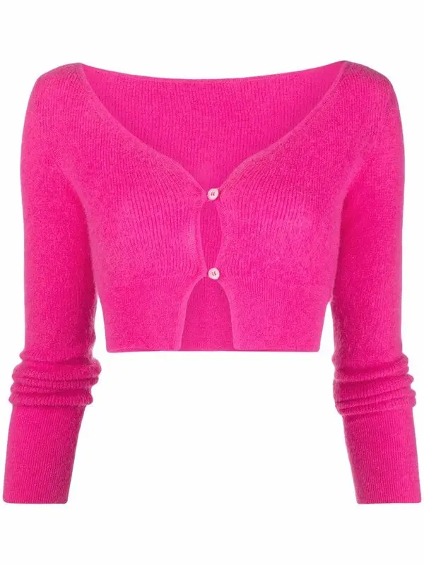 Jacquemus Le Cardigan Alzou Cropped Jacket - Pink