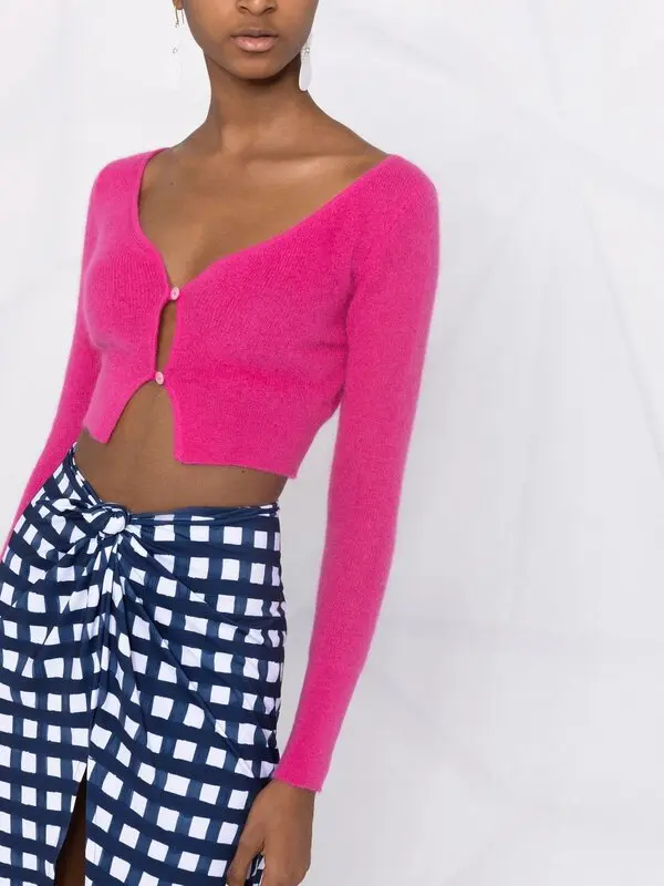 Jacquemus Le Cardigan Alzou Cropped Jacket - Pink