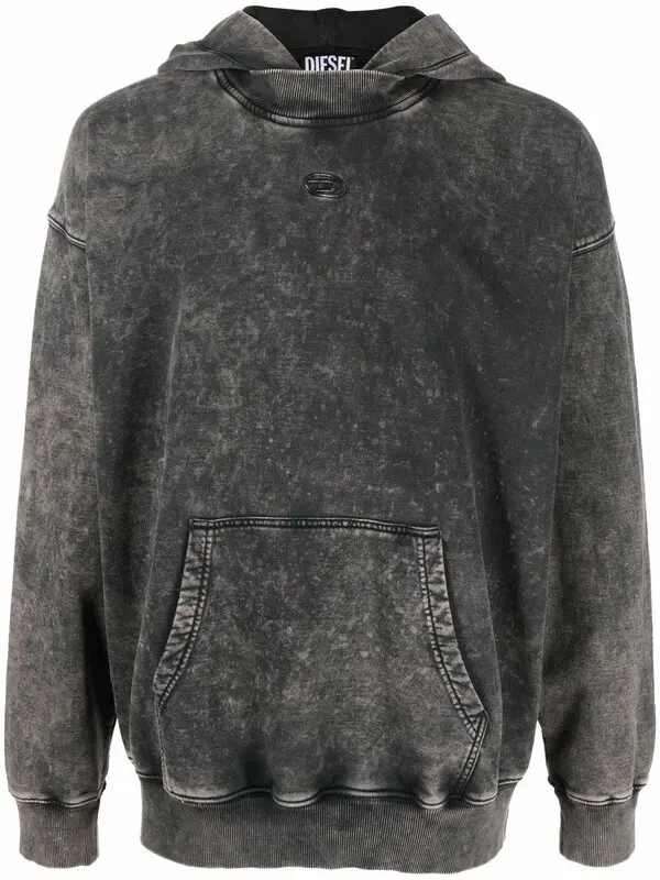 DIESEL® Acid-wash Pullover Hoodie