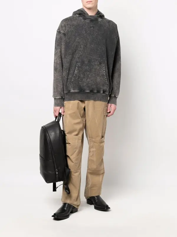 DIESEL® Acid-wash Pullover Hoodie