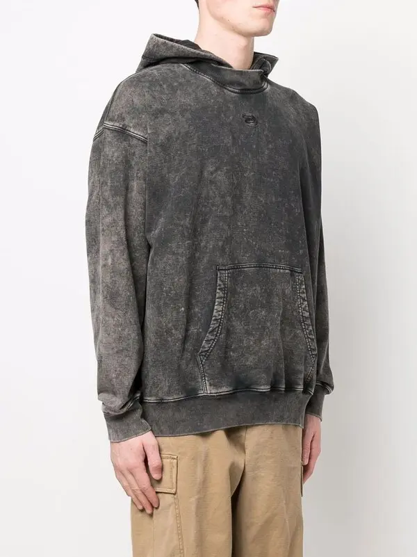 DIESEL® Acid-wash Pullover Hoodie