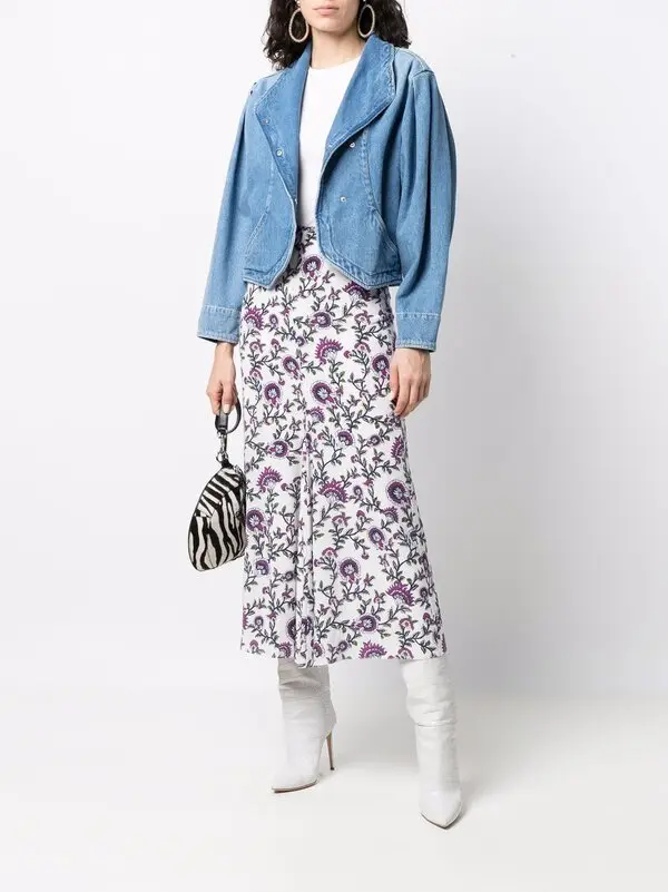 Isabel Marant Étoile High-waisted Floral-print Skirt