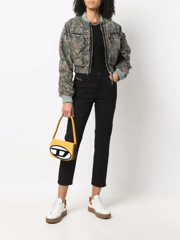 DIESEL® 1dr Leather Shoulder Bag - Yellow