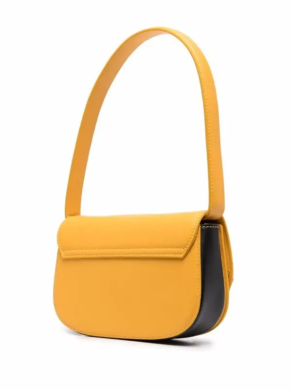 DIESEL® 1dr Leather Shoulder Bag - Yellow