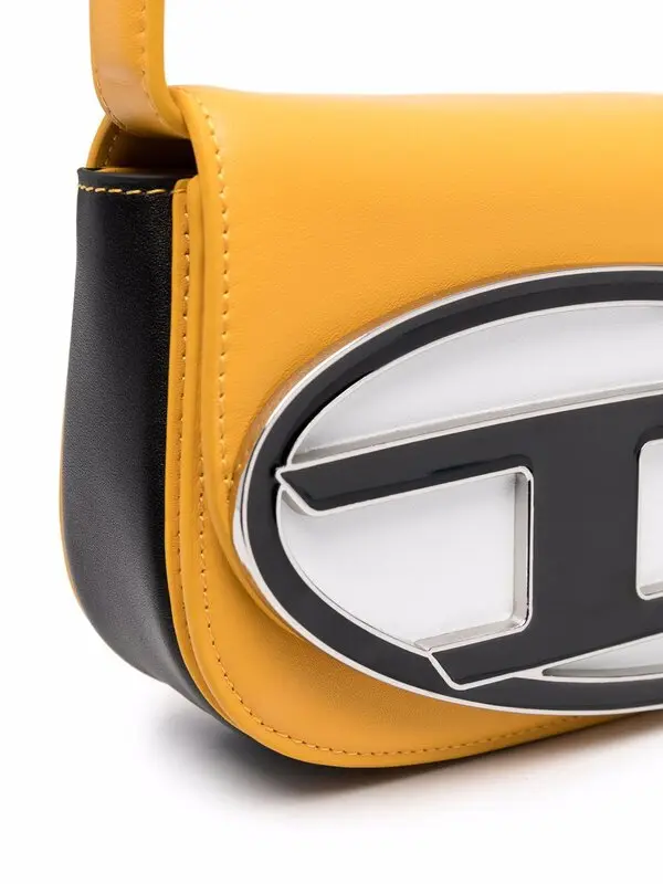 DIESEL® 1dr Leather Shoulder Bag - Yellow