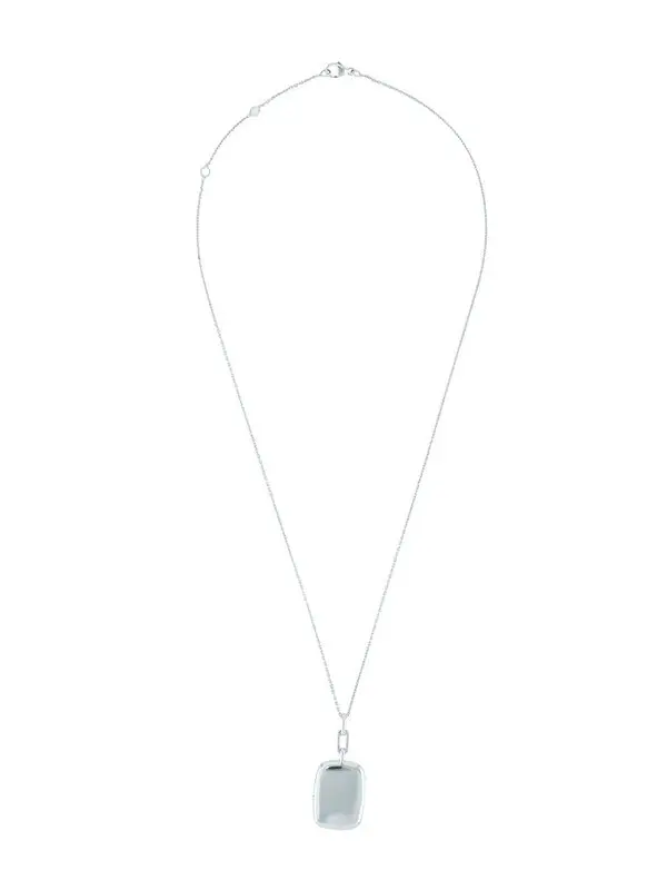 Monica Rich Kosann Slim Dee Rectangle Locket Necklace - Silver