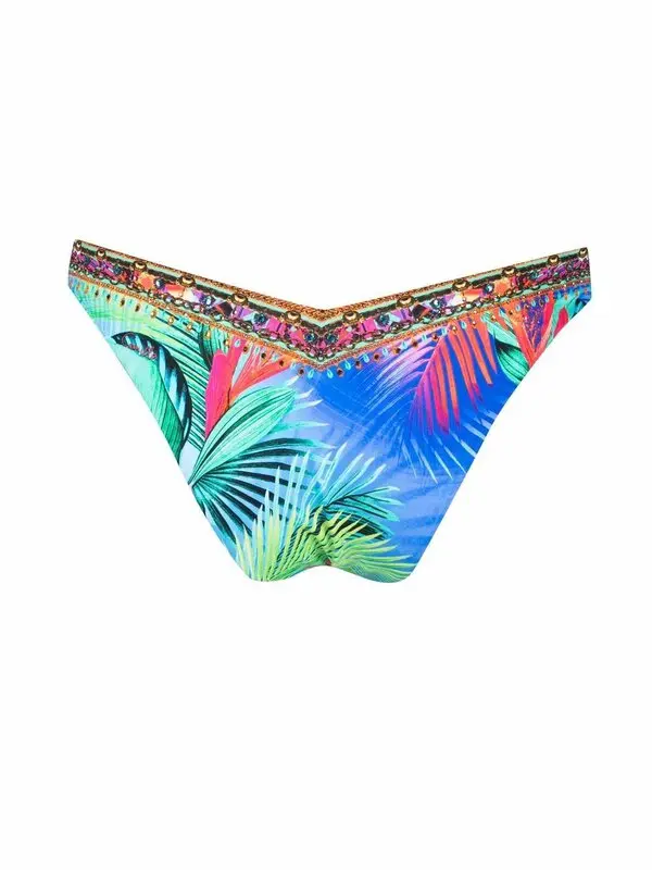 Camilla Whats Your Vice Print Bikini Bottom - Green