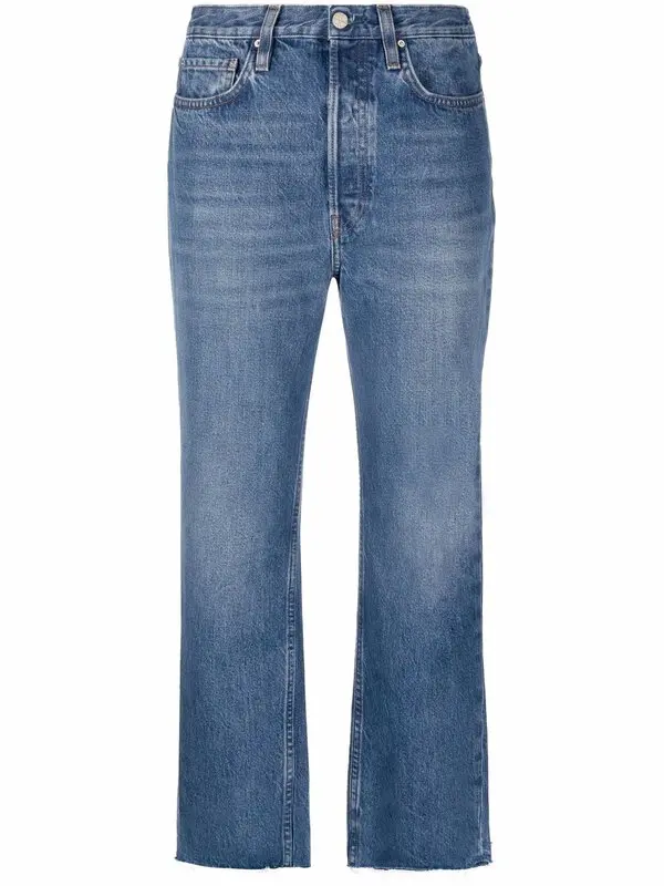 TOTEME Cropped Straight-leg Jeans