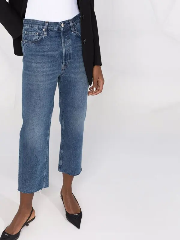 TOTEME Cropped Straight-leg Jeans