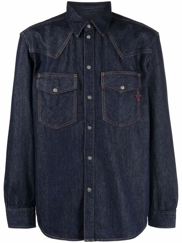 DIESEL® Long-sleeve Denim Shirt