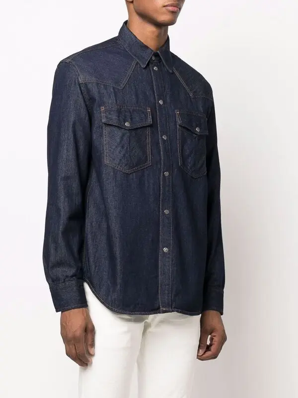 DIESEL® Long-sleeve Denim Shirt
