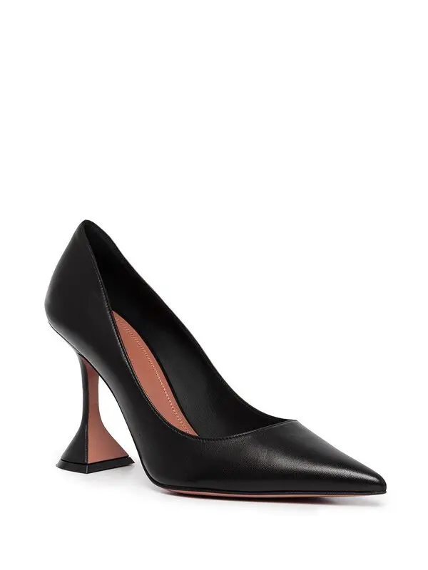 Amina Muaddi Sculpted Heel Pumps