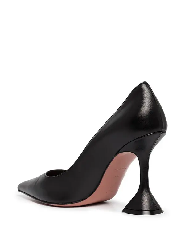 Amina Muaddi Sculpted Heel Pumps
